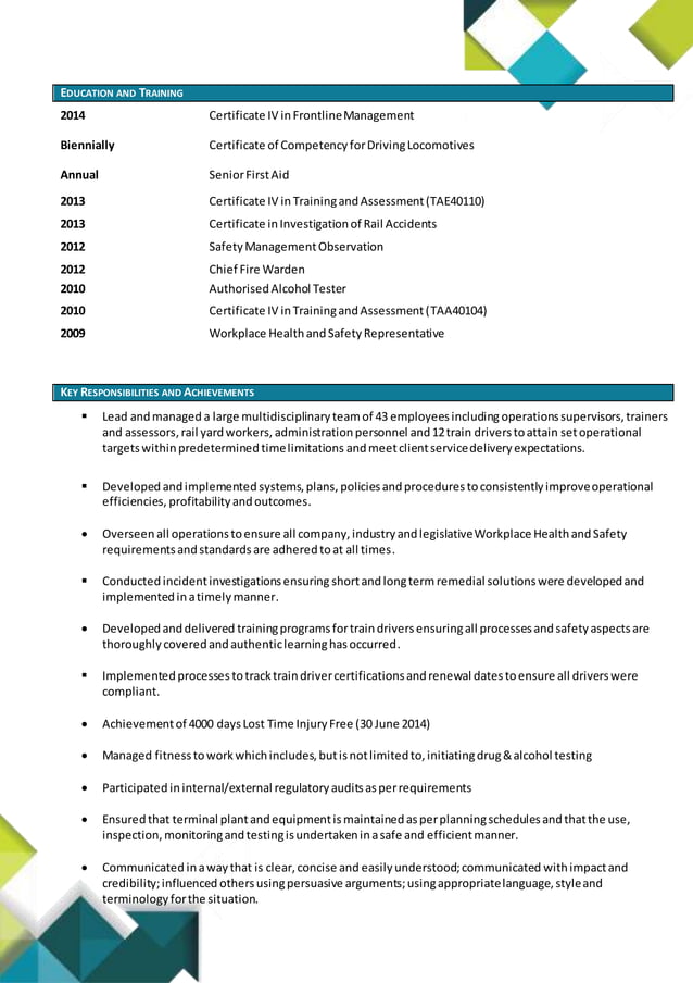 LAWRENCE, Barry - Resume | PDF
