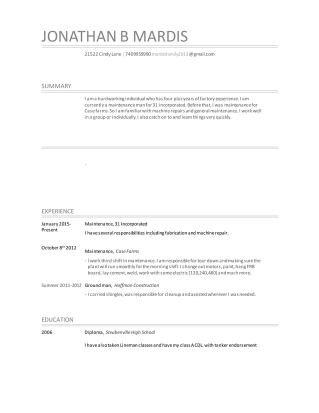 Jonathan Resume | DOCX