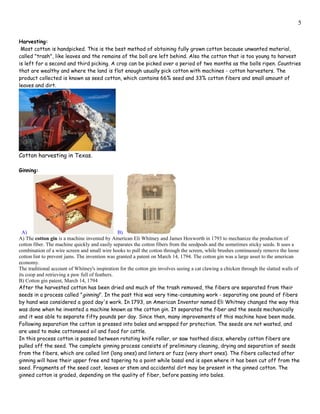 Assignment paper on Cotton | DOC