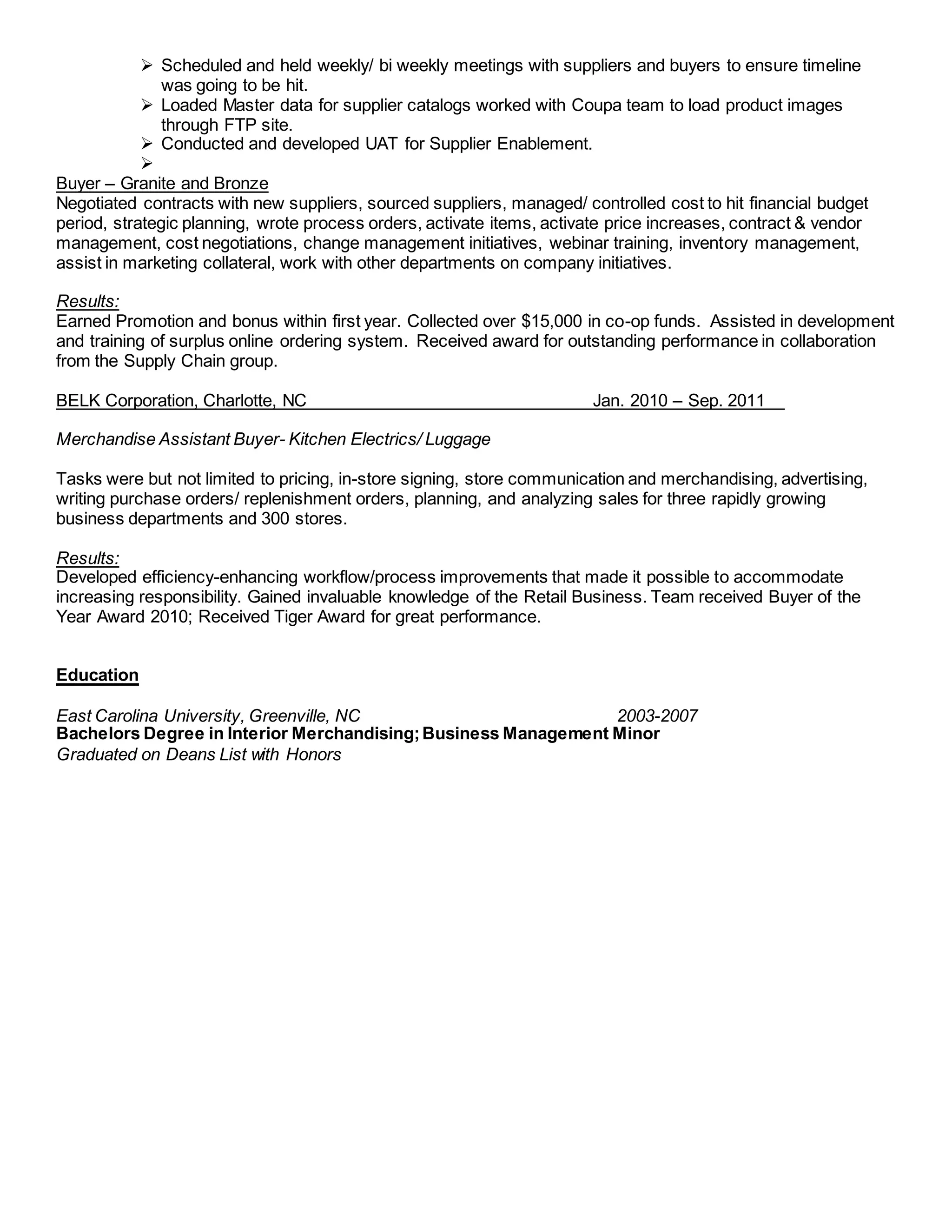 Tia Thomas Resume JBV | PDF