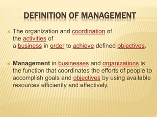 PRINCIPLES OF MANAGEMENT | PPTX