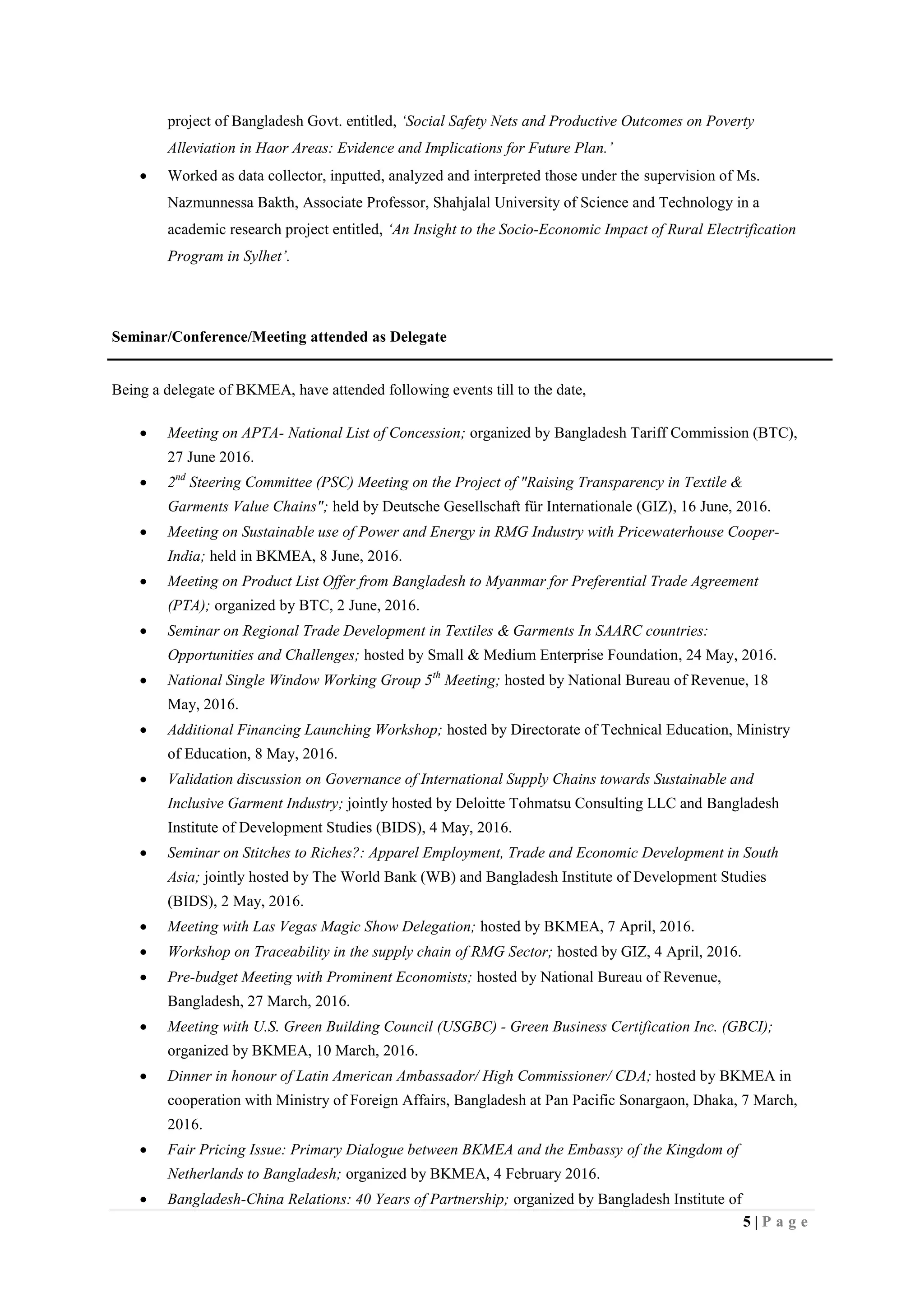 Enamul Hafiz Latifee_CV_July 2016 | PDF