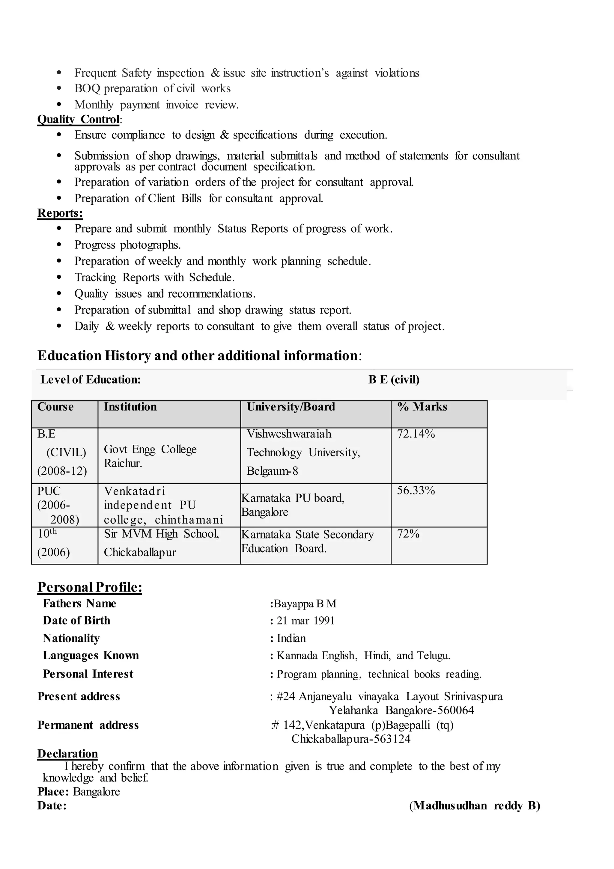 madhu updated cv | PDF