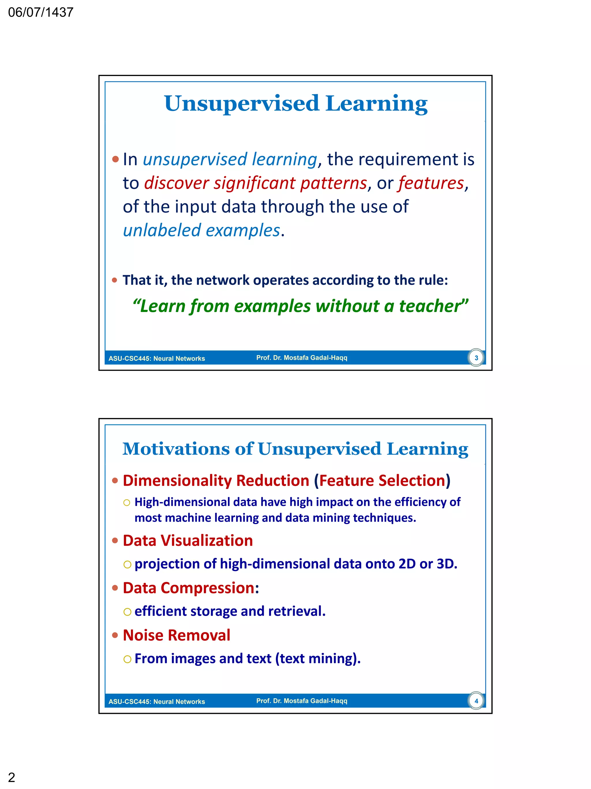 Neural Networks: Principal Component Analysis (PCA) | PPT