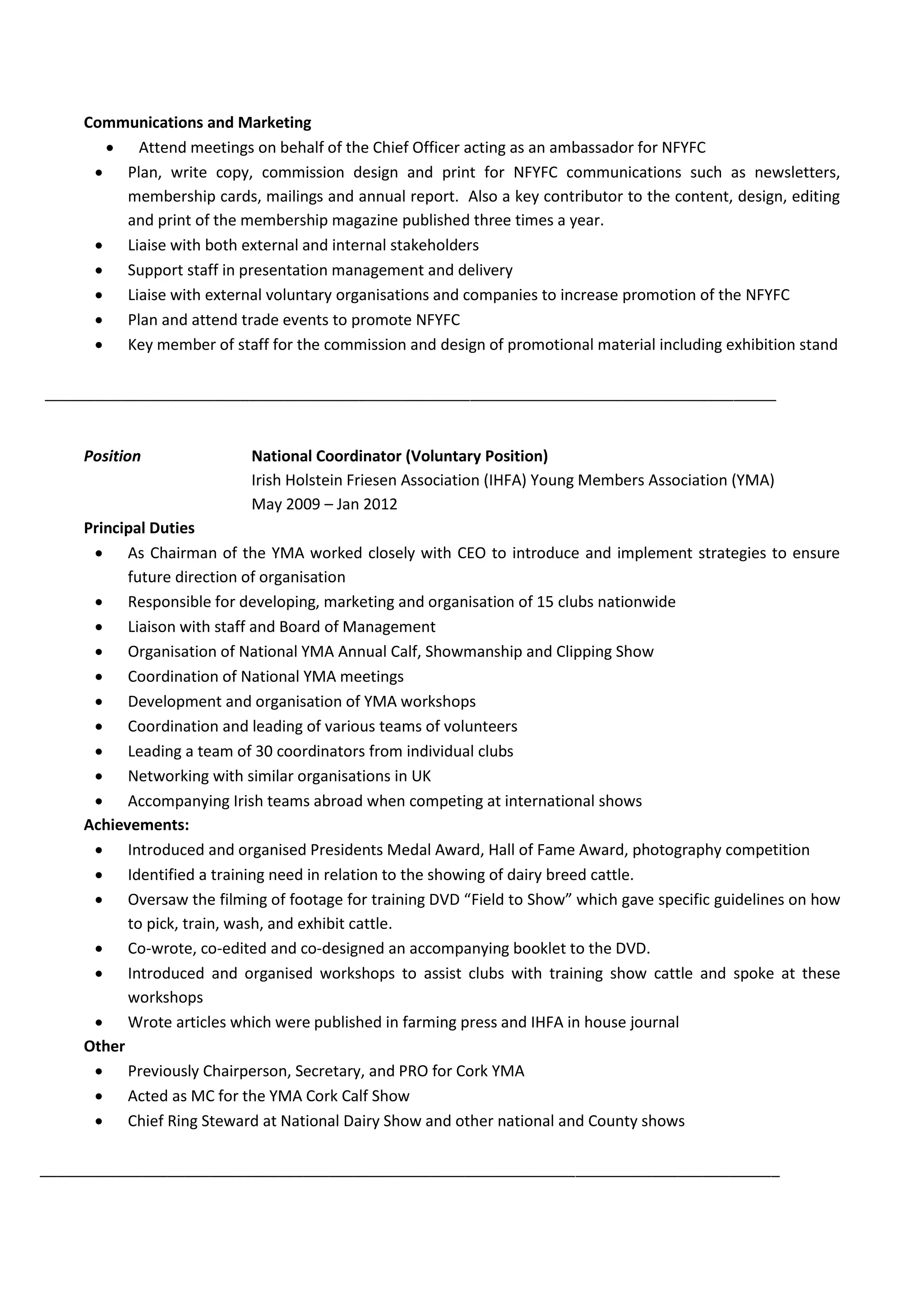 Maria Burke CV | PDF