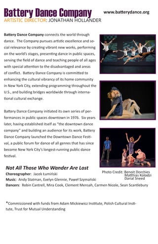 2013 DDF Playbill Final | PDF