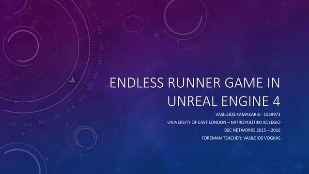 Endless runner game in unreal engine 4 | PPT