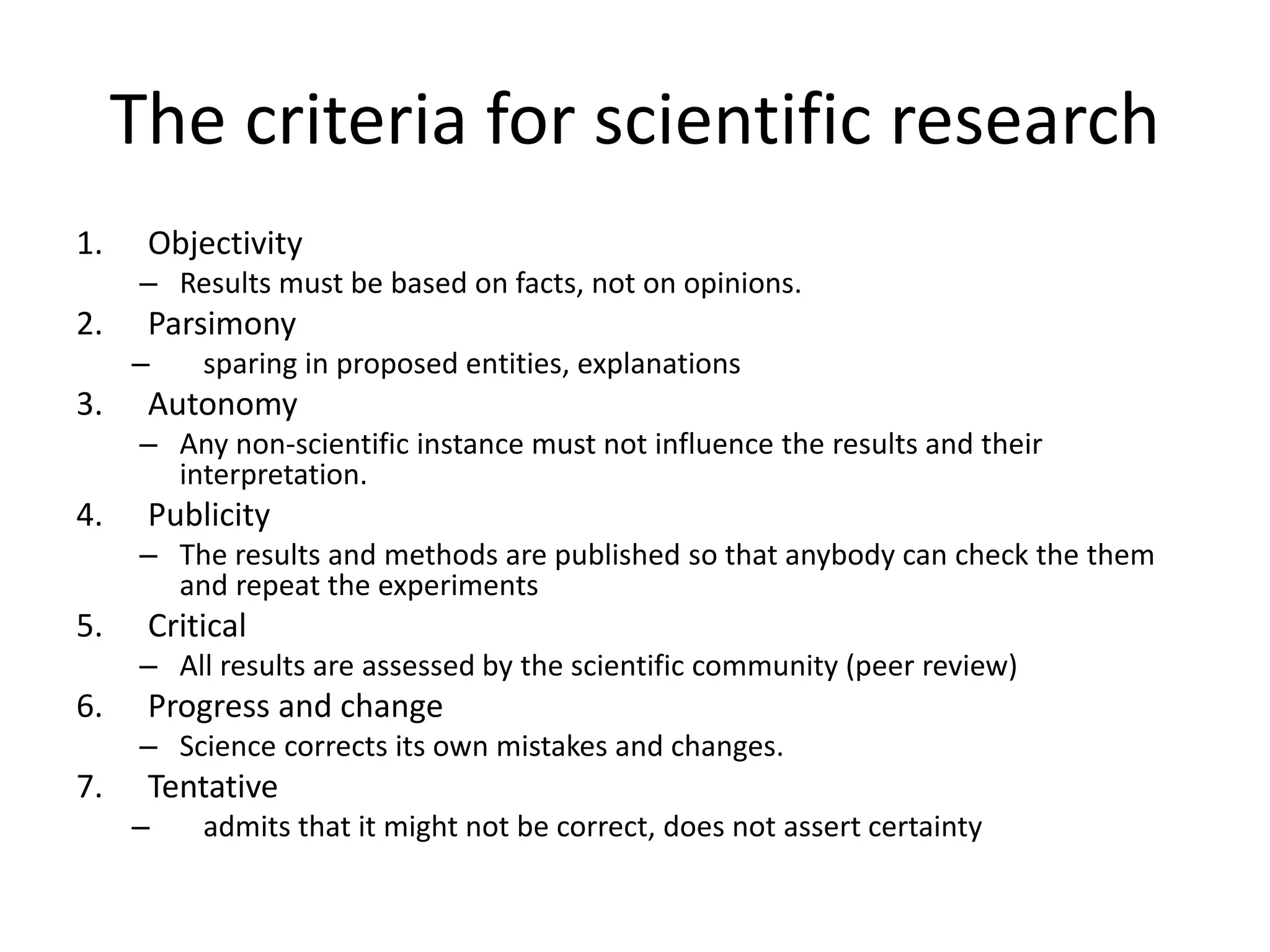 Criteria of_scientific_research | PPTX
