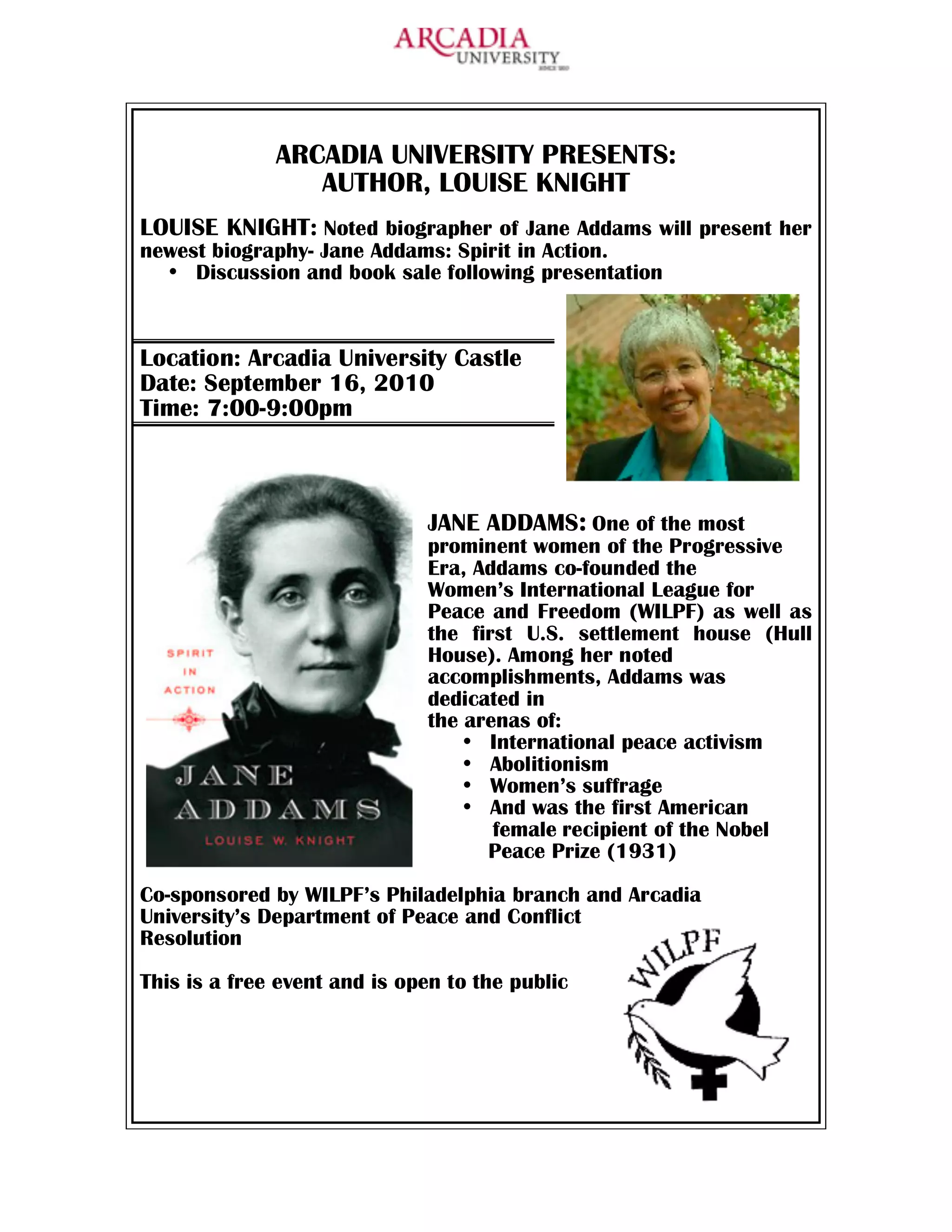 Louise Knight flyer | PDF