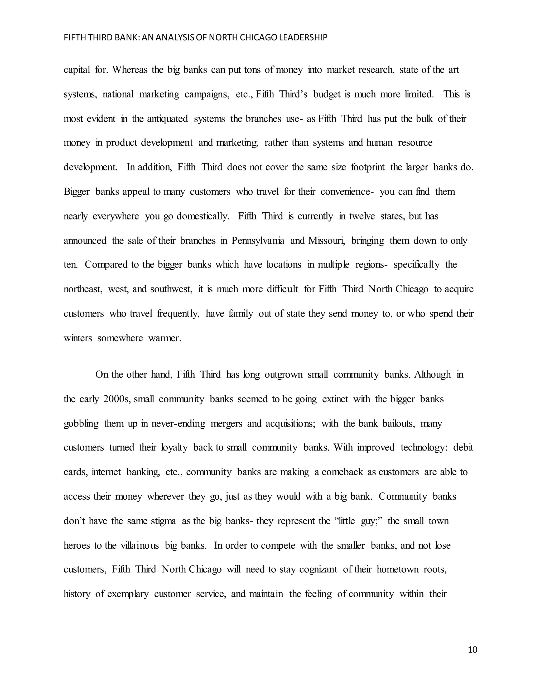 Fifth Third Bank Analysis (1) | DOCX