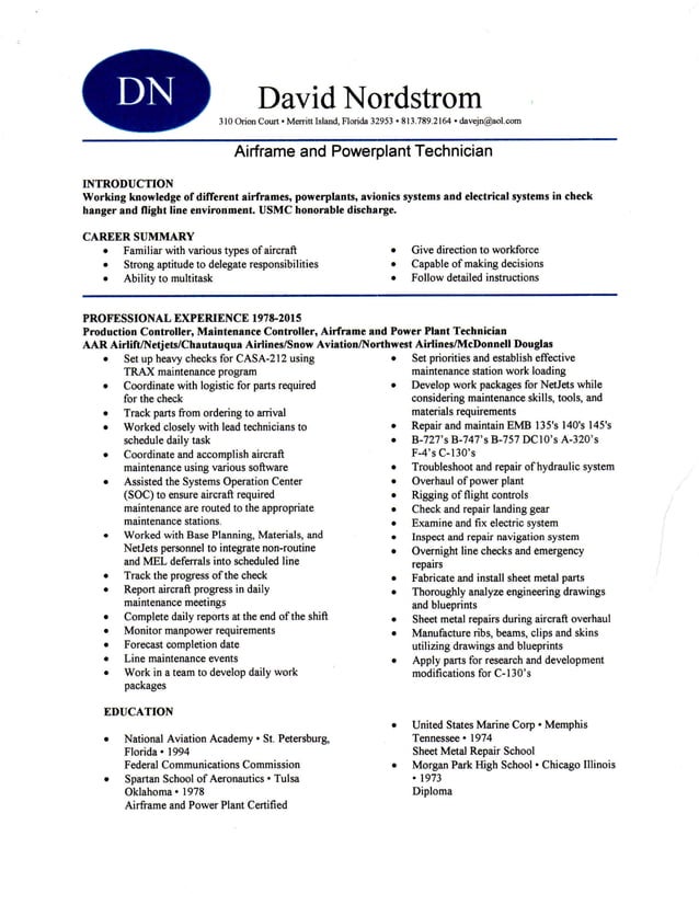 A&P resume | PDF