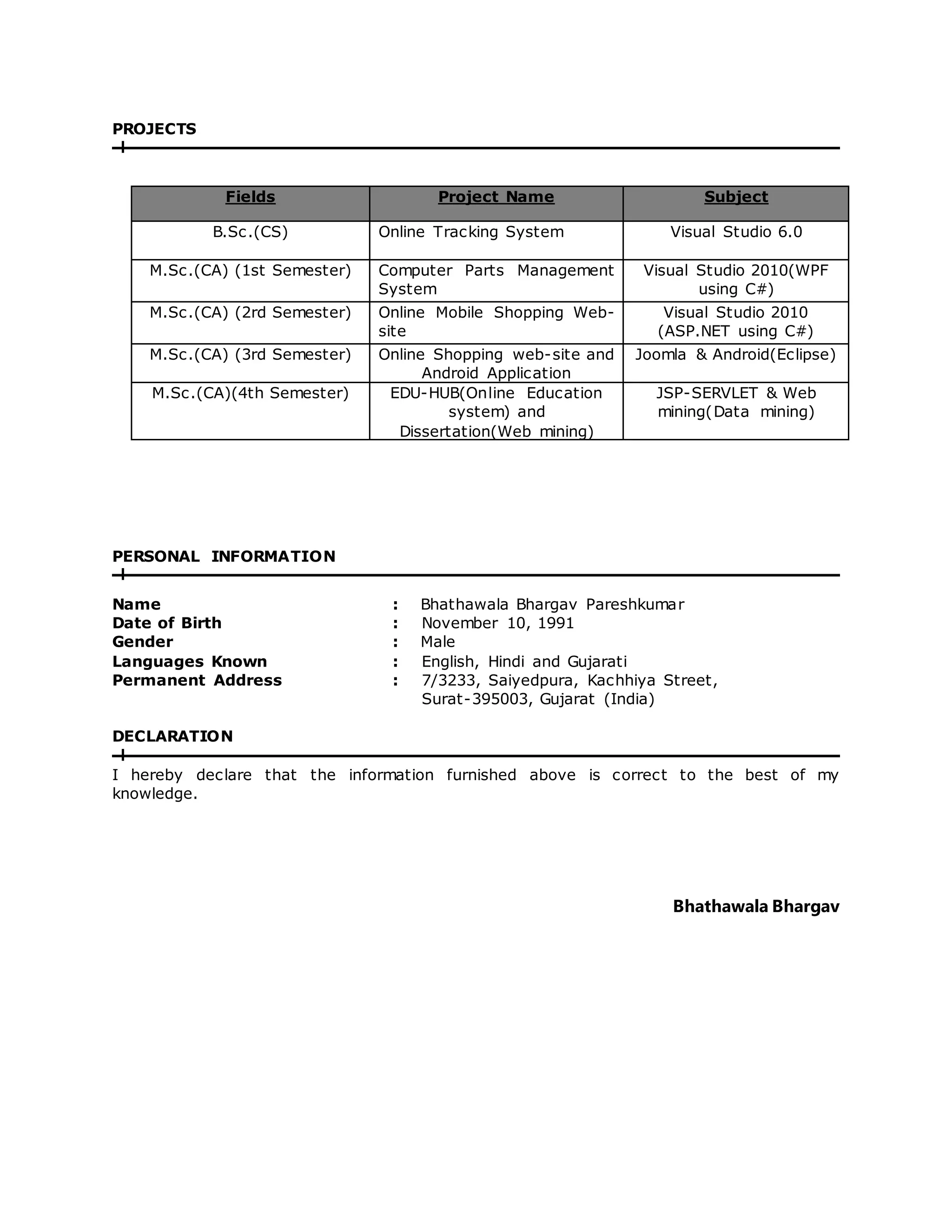 BHARGAV_RESUME | PDF