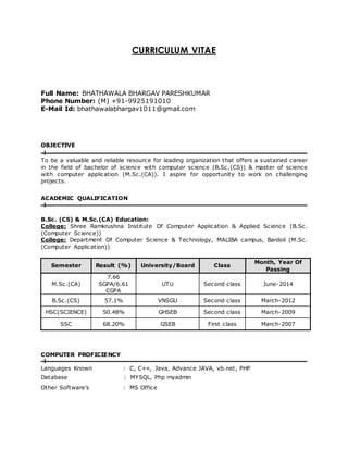 BHARGAV_RESUME | DOCX