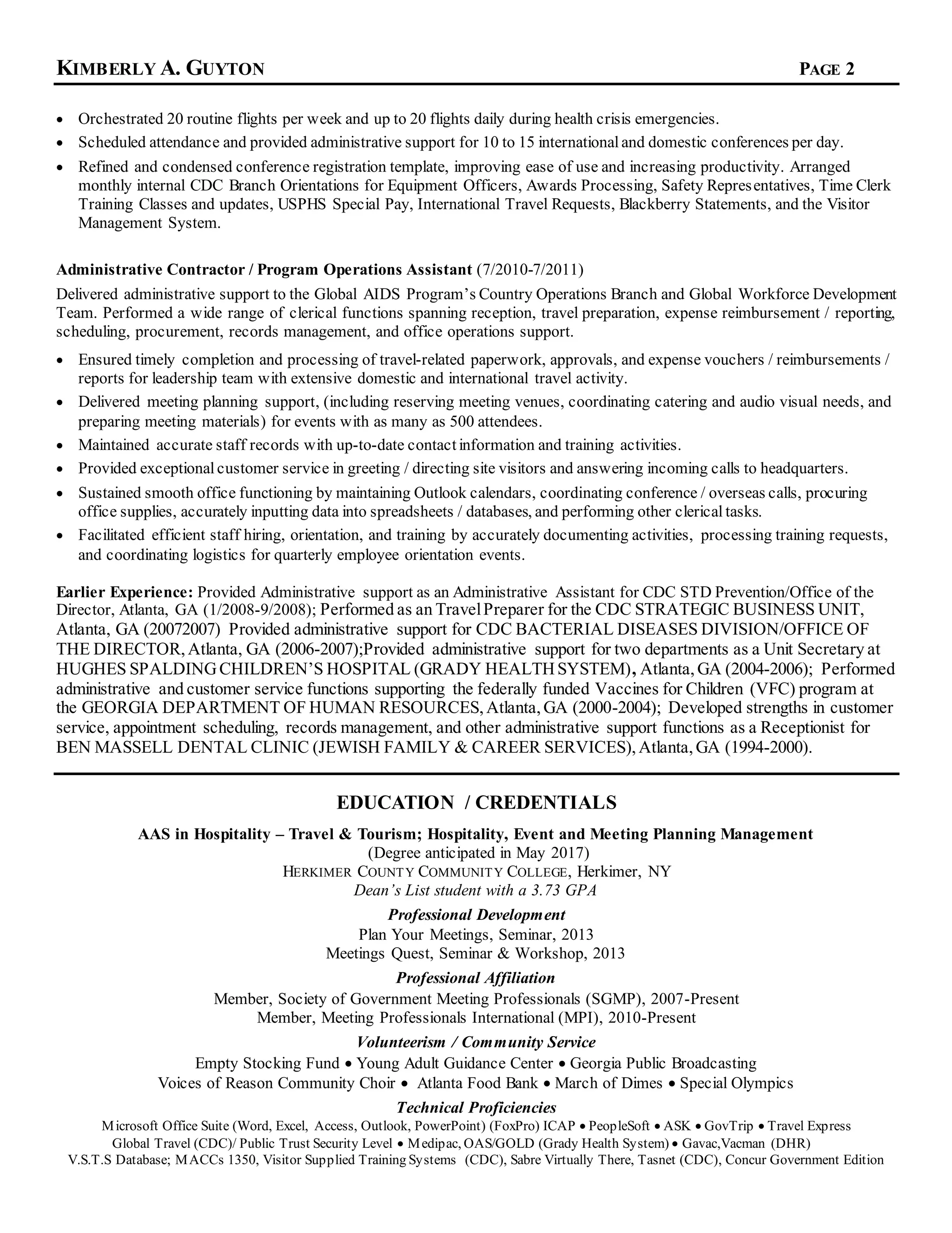Guyton_Kimberly_Resume_October 21st 2016 | PDF