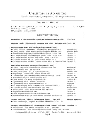 Stapleton CV 161101 | PDF
