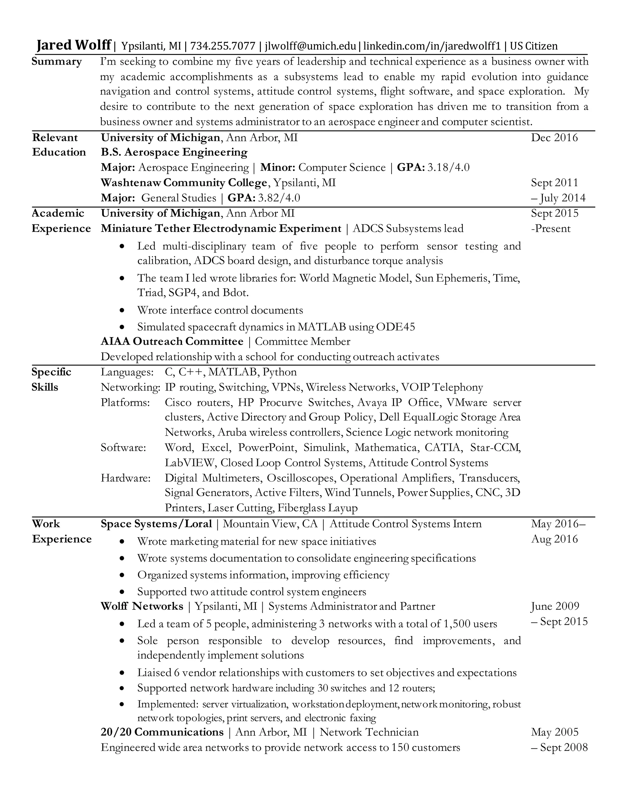 Resume Sept2016 | PDF