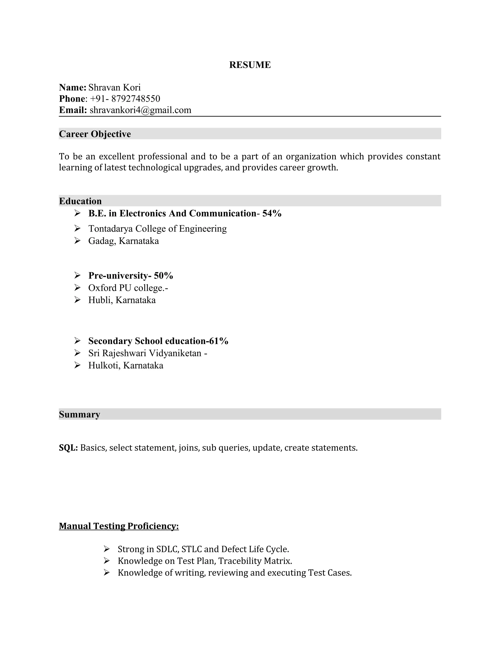 myresume | PDF