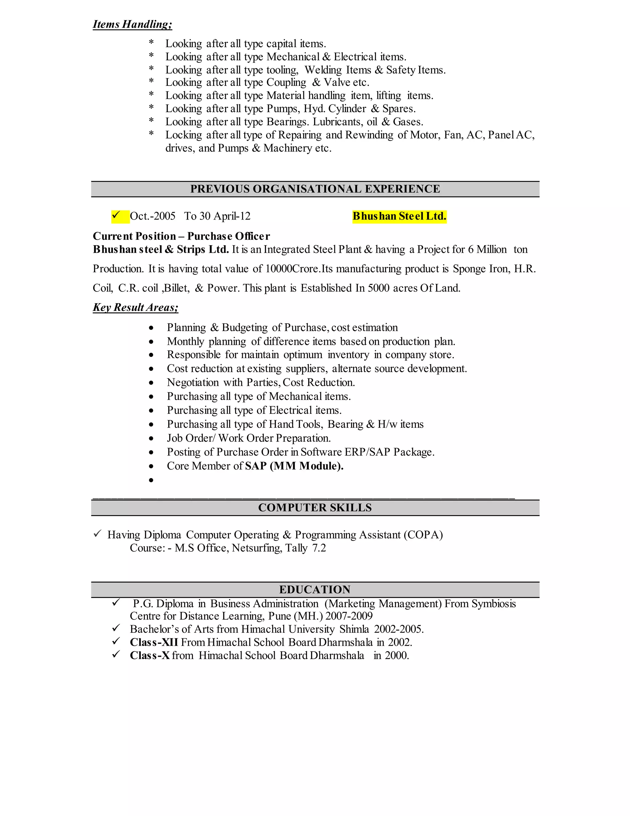 Final Resume Po New Ccc Pdf