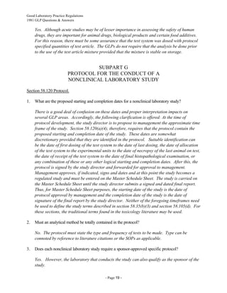 Good Laboratory Practices Questions and Answers | PDF