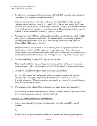 Good Laboratory Practices Questions and Answers | PDF