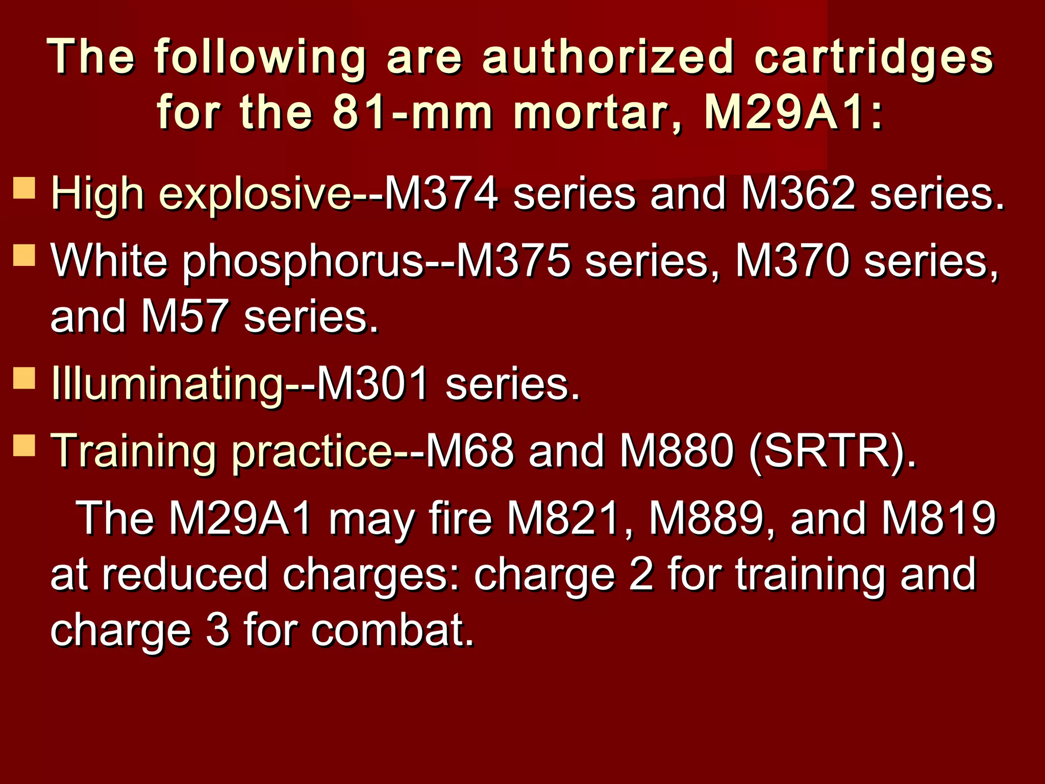 81 mm mortar | PPT