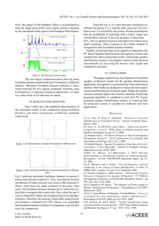 Real Time Speaker Identification System – Design, Implementation and ...