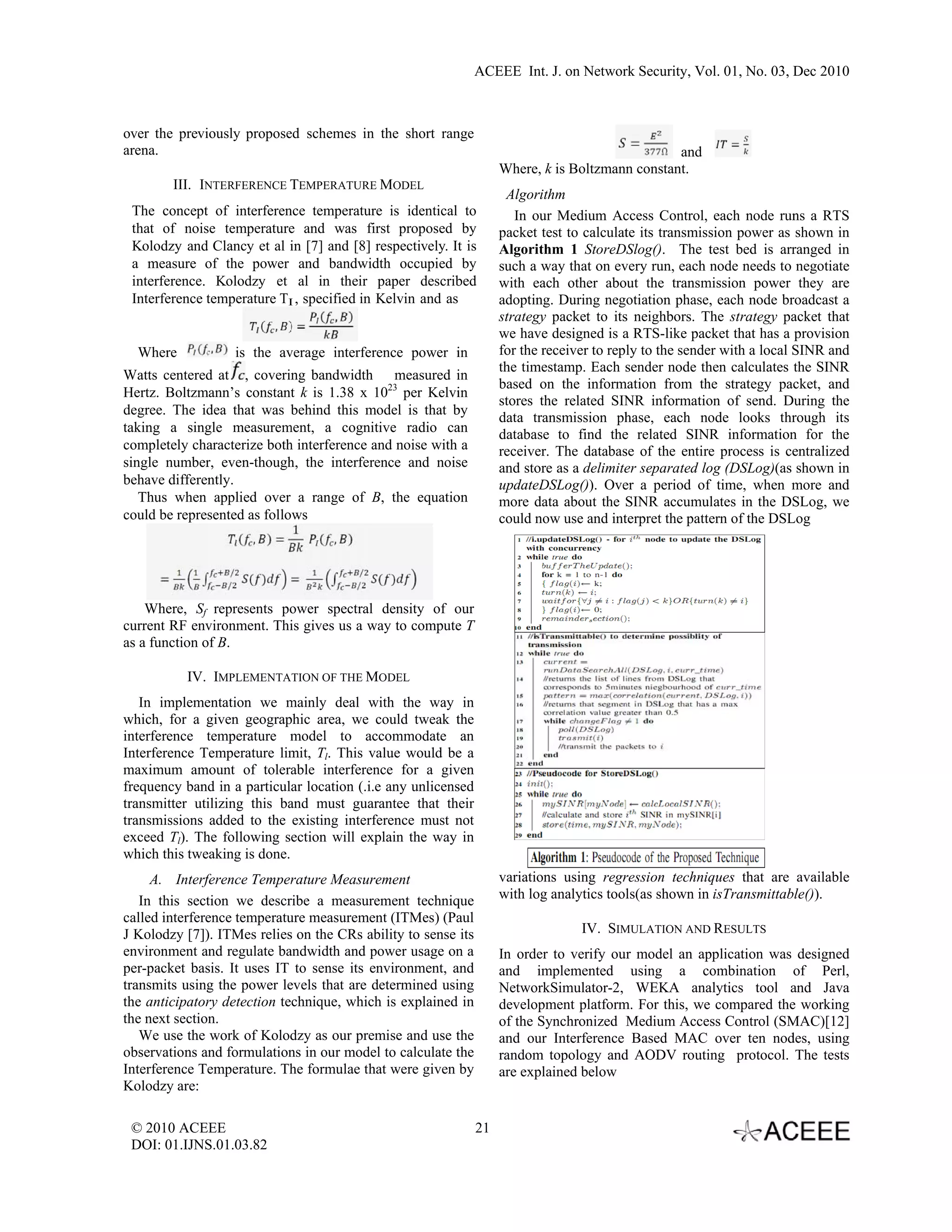 Communication by Whispers Paradigm for Short Range Communication in Cognitive Radio Networks ...