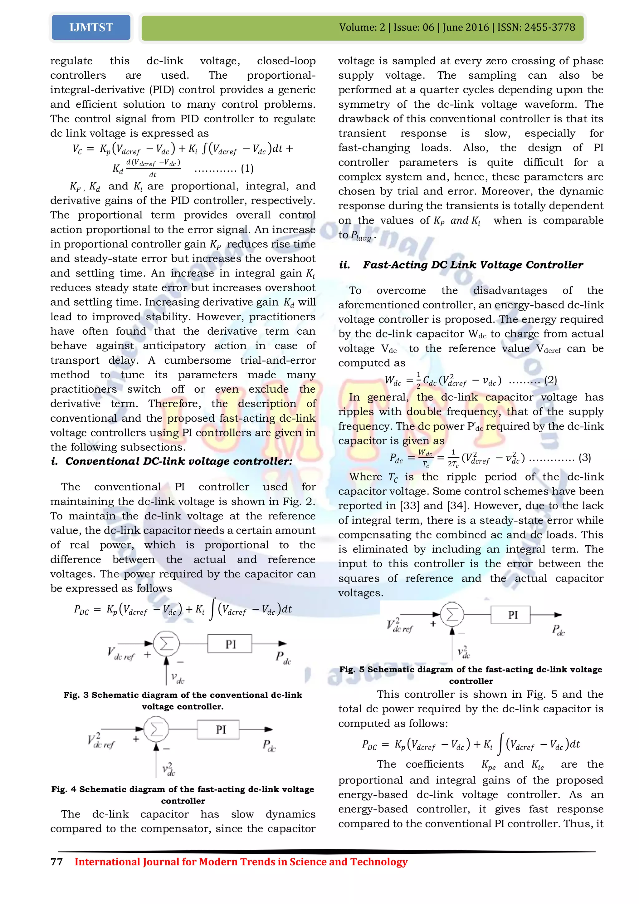 A Three Phase D Statcom To Compensate Ac And Dc Loads By Using Fuzzy