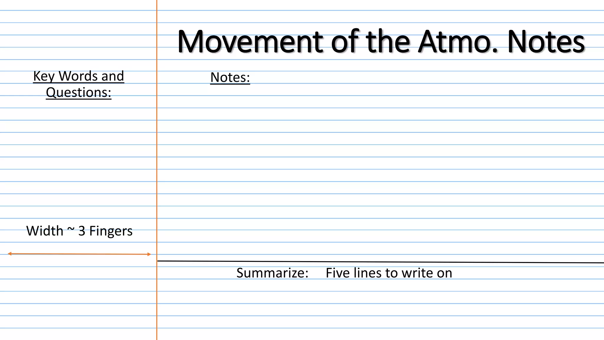 Movement of the Atmosphere Notes | PPTX