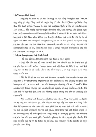 Đề tài: Xây dựng kế hoạch kinh doanh cửa hàng hoa tươi Tropical Flowers ...