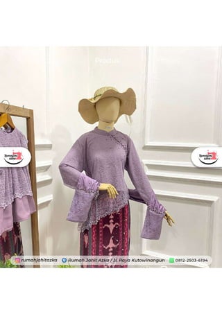 Kebaya Songket Payet Couple Anak Rumah Jahit Azka | PDF