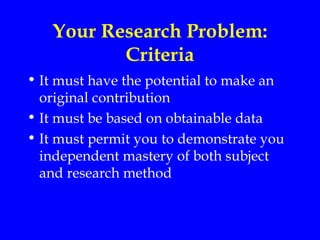 Developing Research Question | PPT