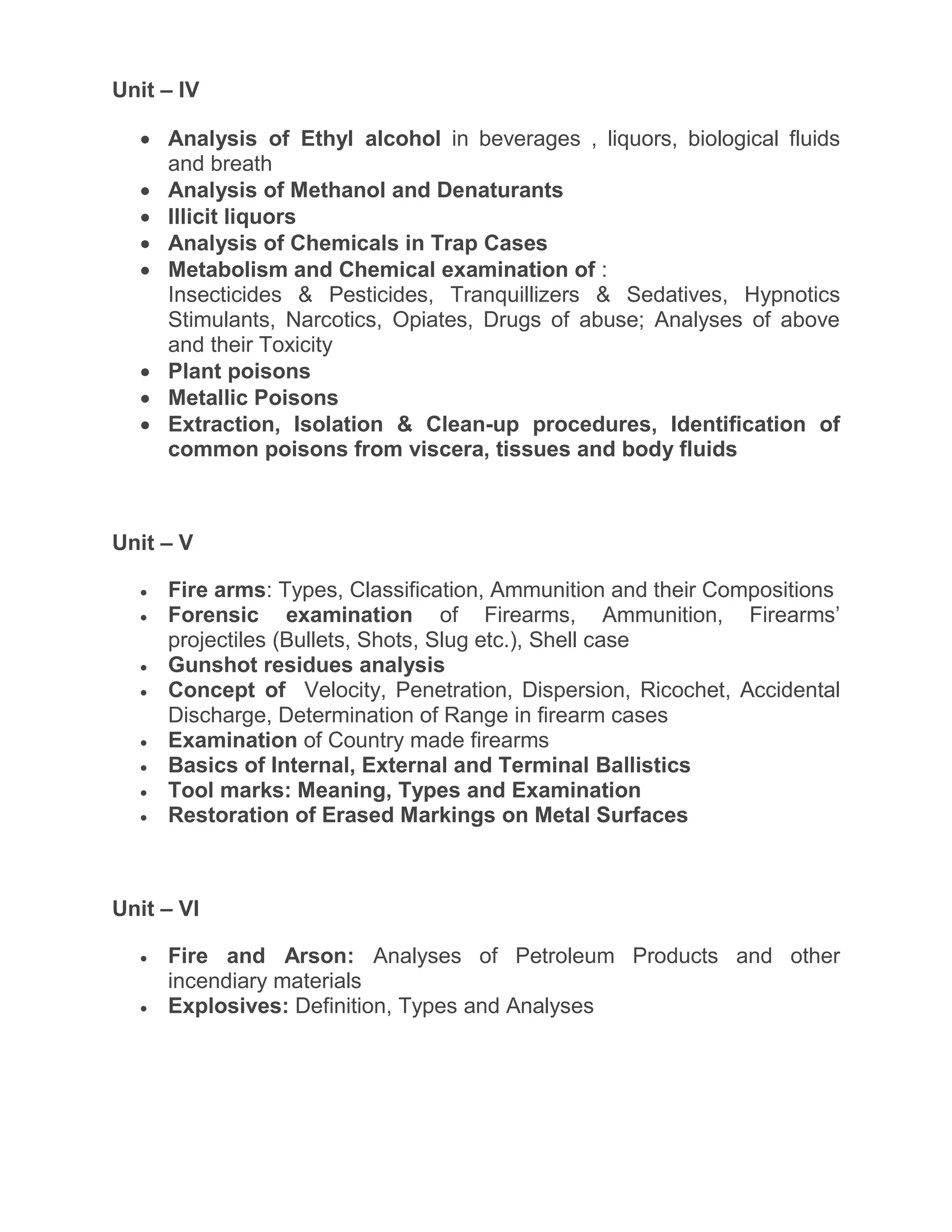 NTA UGC NET JRF - 82 forensic science-new updated syllabus | PDF