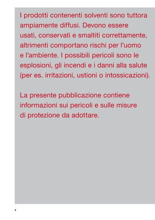82 la sicurezza nell’uso dei solventi | PDF