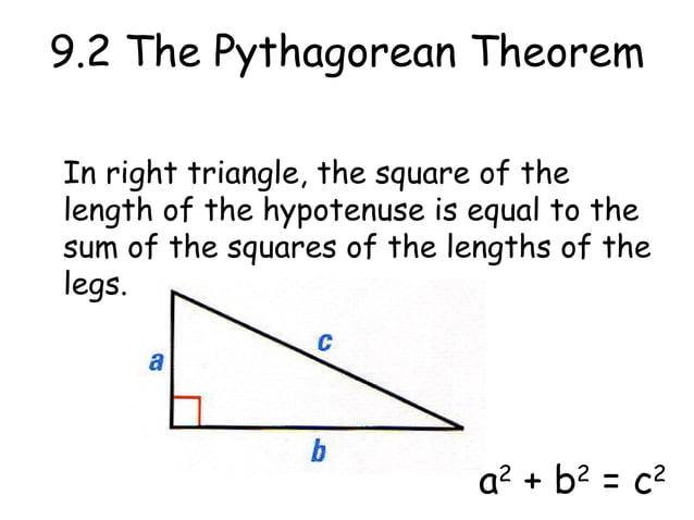 8 2 Pythag Theorem | PPT