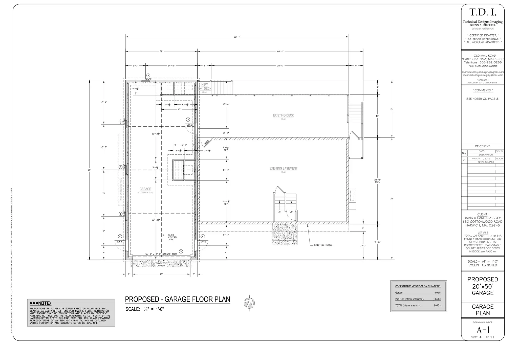 04___A-1 Garage Plan | PDF