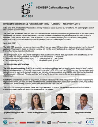 8200 EISP 2016 Tour Portfolio | PDF