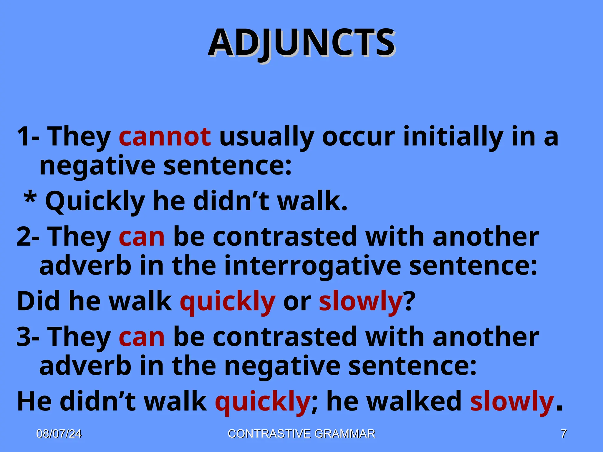 ADVERBS IN ENGLISH (adverbios en ingles) | PPT