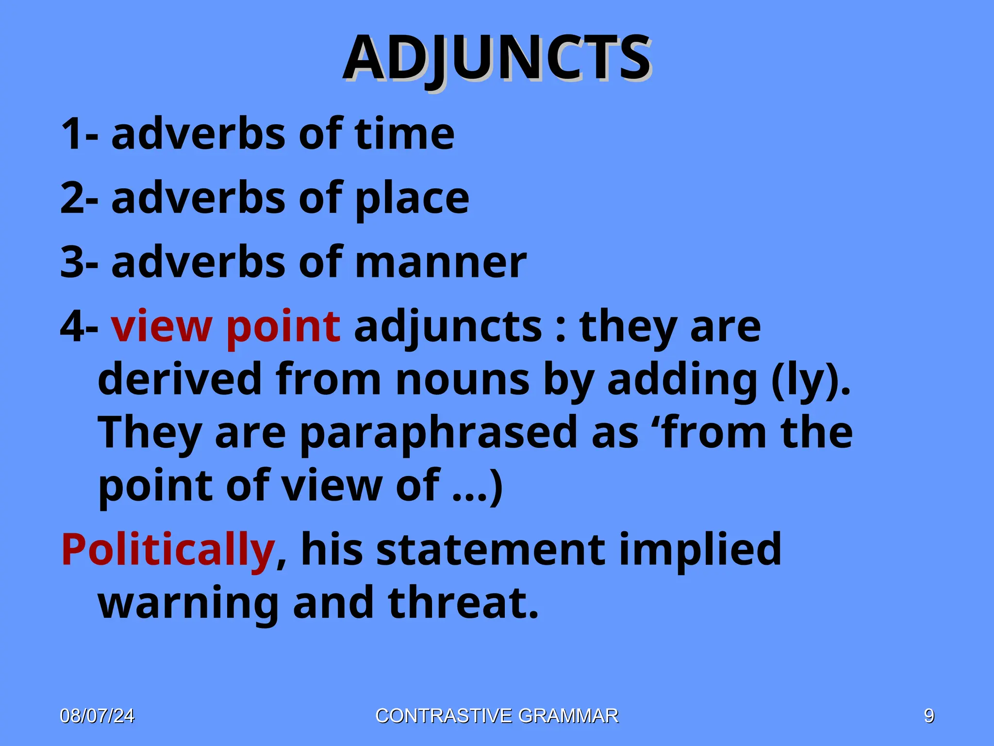 ADVERBS IN ENGLISH (adverbios en ingles) | PPT