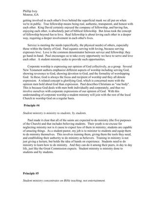 11 Principles of a Successful Youth Ministry | PDF