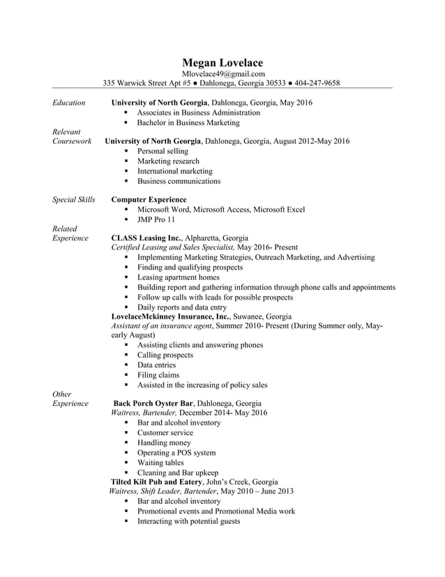 Resume- October 2016 | PDF