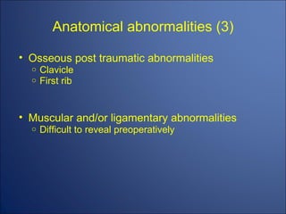 THORACIC OUTLET SYNDROM (TOS) | PPT