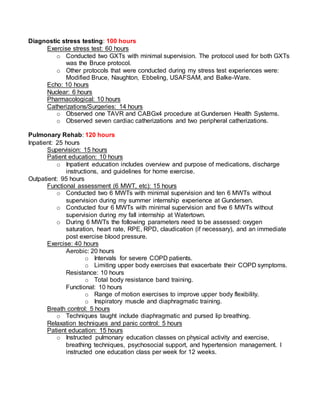 Clinical Practicum Hours | DOCX | Diabetes | Diseases and Conditions