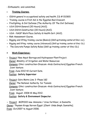 Mohamed Al Mahallawy C.V | PDF