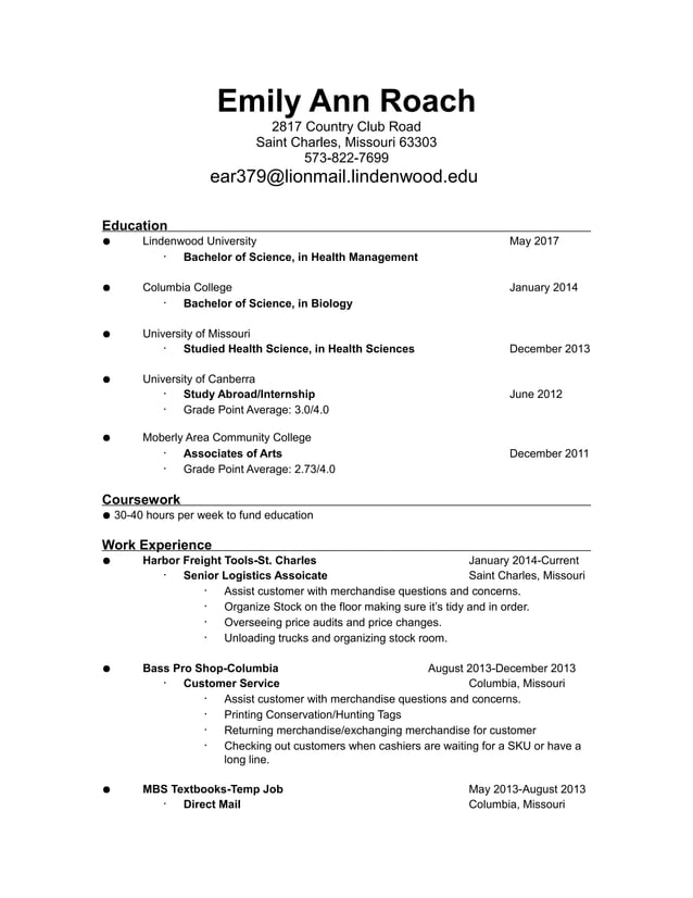 My Resume-copy for work | RTF