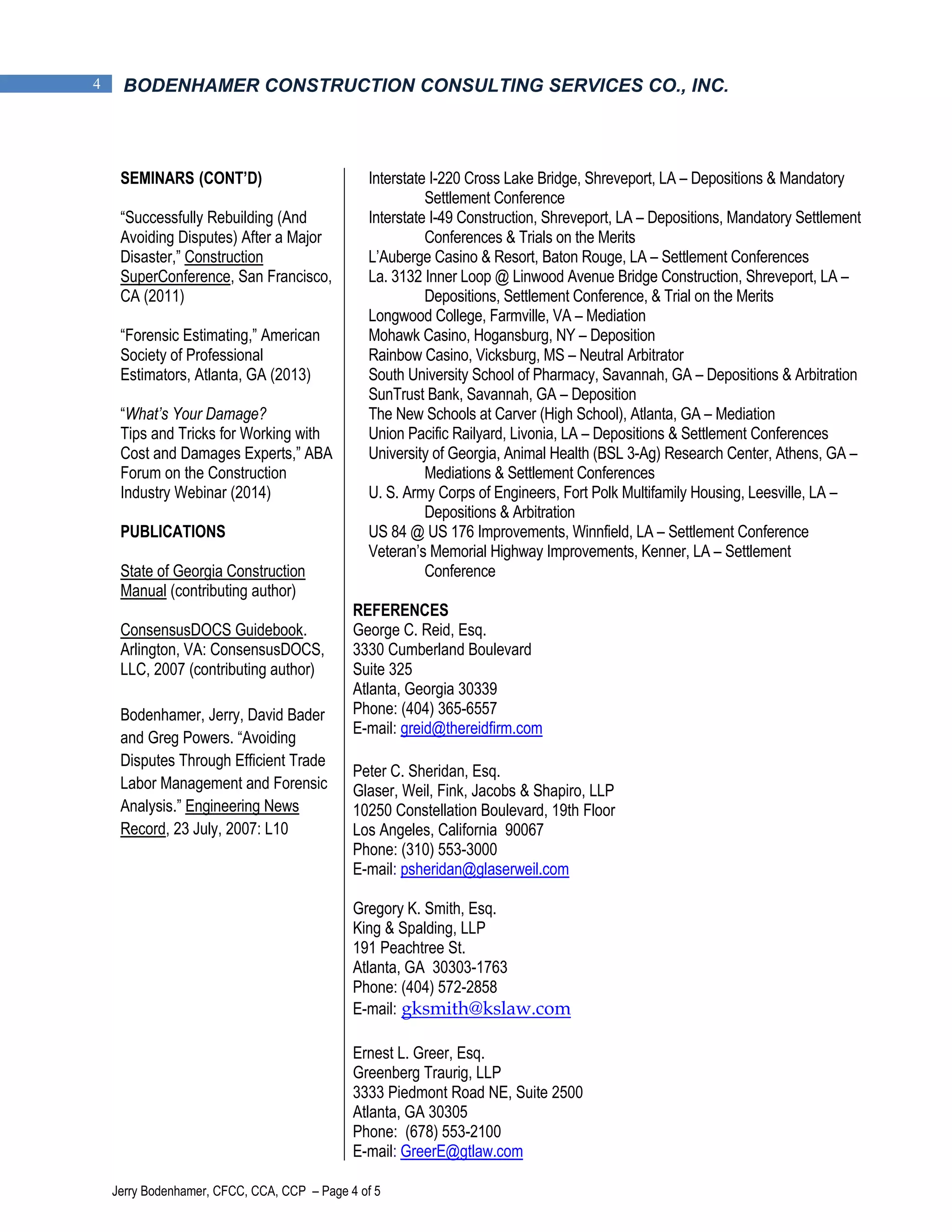 Jerry Bodenhamer BCCS Resume 160706 | PDF | North America Travel ...