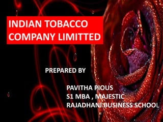 PAVITHA PIOUS ITC EVOLVE 1 | PPTX