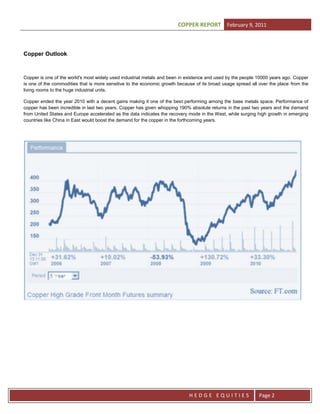Copper Fundamental report | PDF