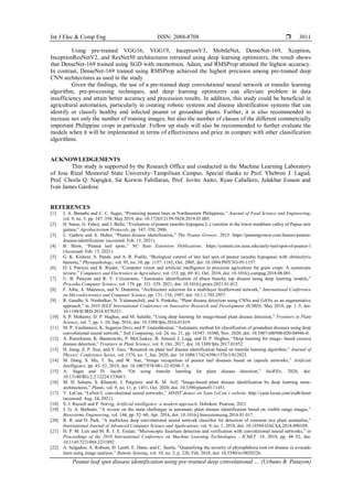 Peanut leaf spot disease identification using pre-trained deep convolutional neural network | PDF