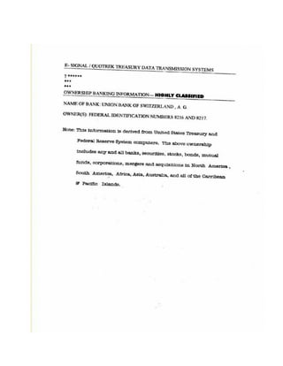 CLASSIFIED UNITED STATES TREASURY SCREENS | PDF